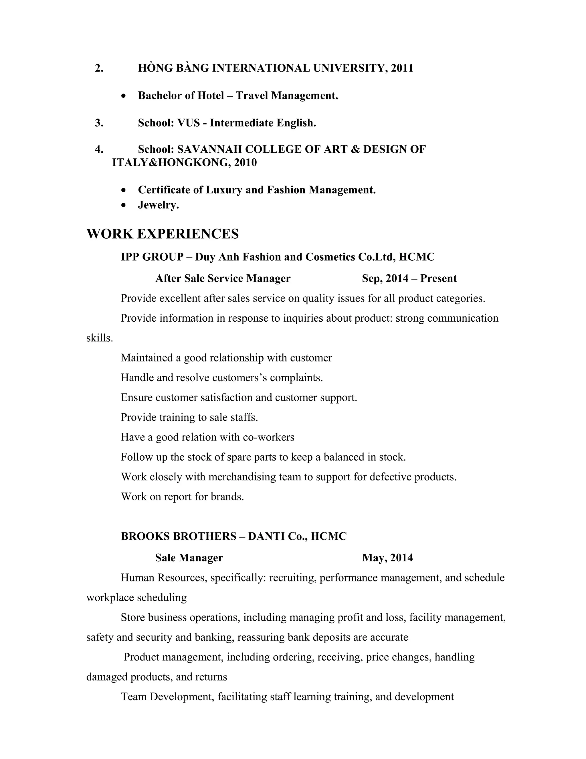 NGUYỄN THỊ THÙY TRANG - CVNEW | PDF