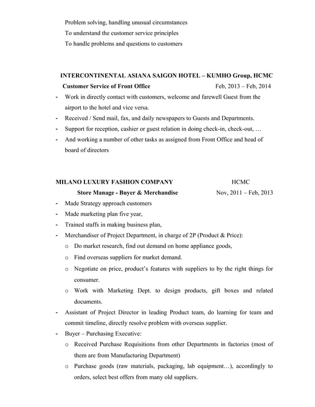 NGUYỄN THỊ THÙY TRANG - CVNEW | PDF