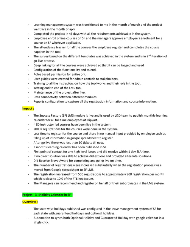 Performance Review - Chiranth | PDF