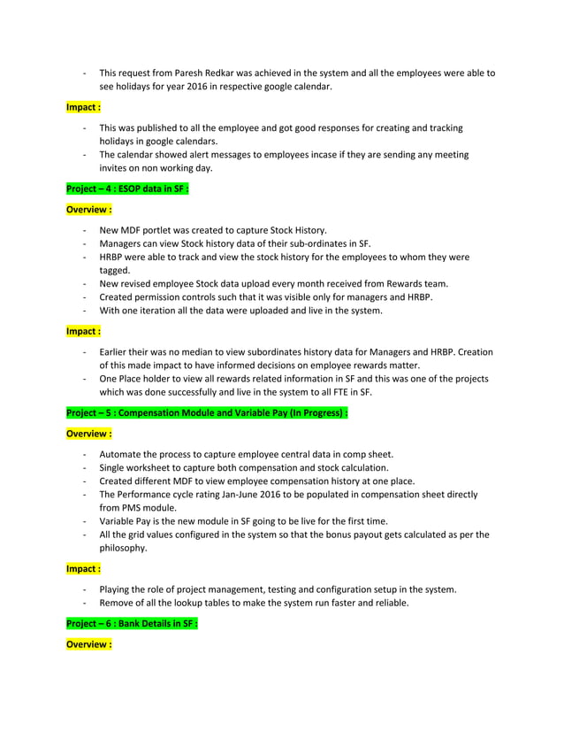 Performance Review - Chiranth | PDF