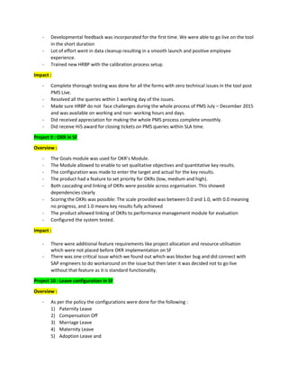 Performance Review - Chiranth | PDF