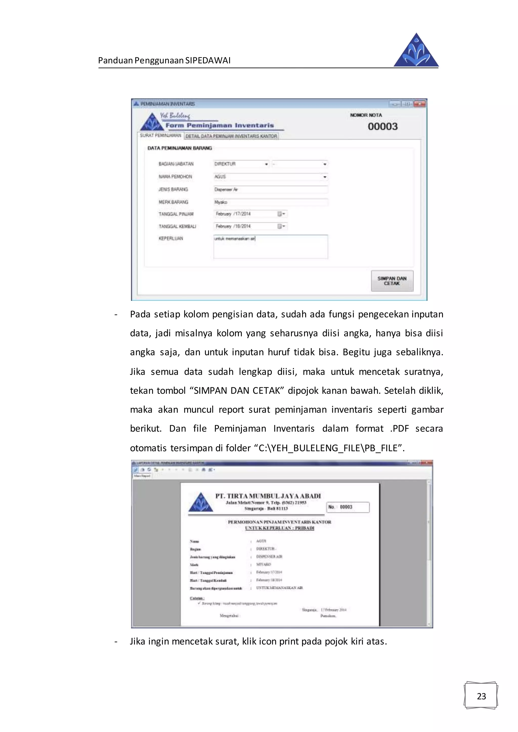 Buku Panduan Penggunaan SIPEDAWAI | DOCX