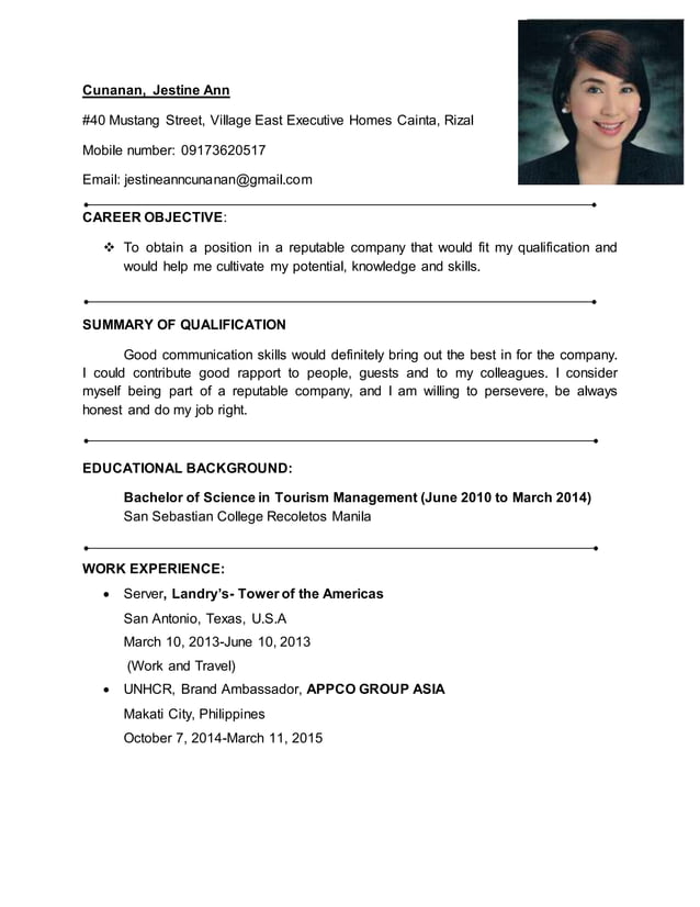 JA Cunanan resume | PDF