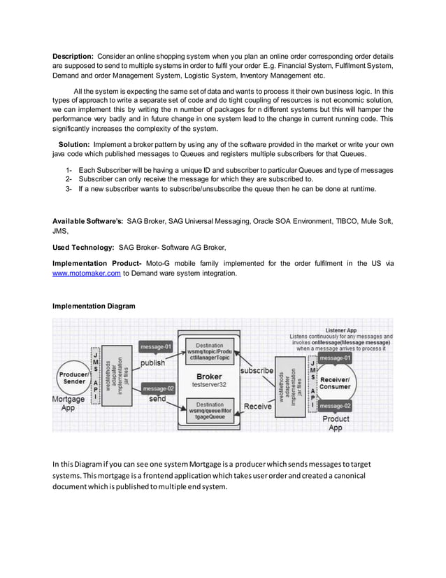 Broker Pattern Backbone of Distributed Processing | PDF