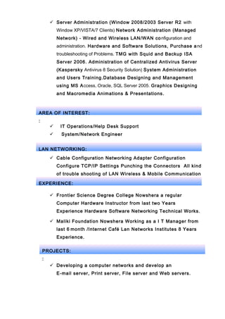 shoaib cv final | PDF