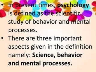 D7 PSYCHOLOGY- disciplines and ideas in the social sciences | PPT