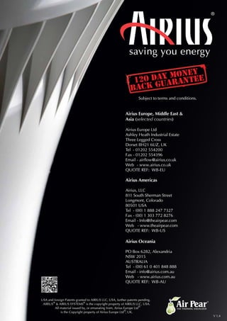 Airius - Destratification System Brochure V1.4 | PDF