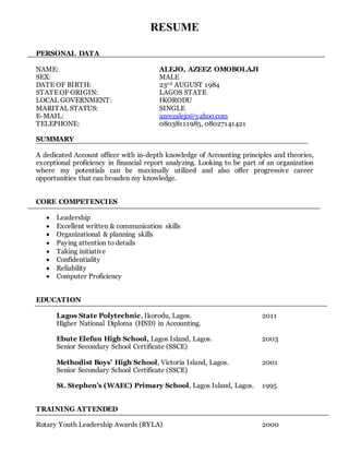 My CV ALEJO | PDF