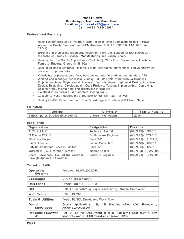 Prasad_GNVV Resume | DOC