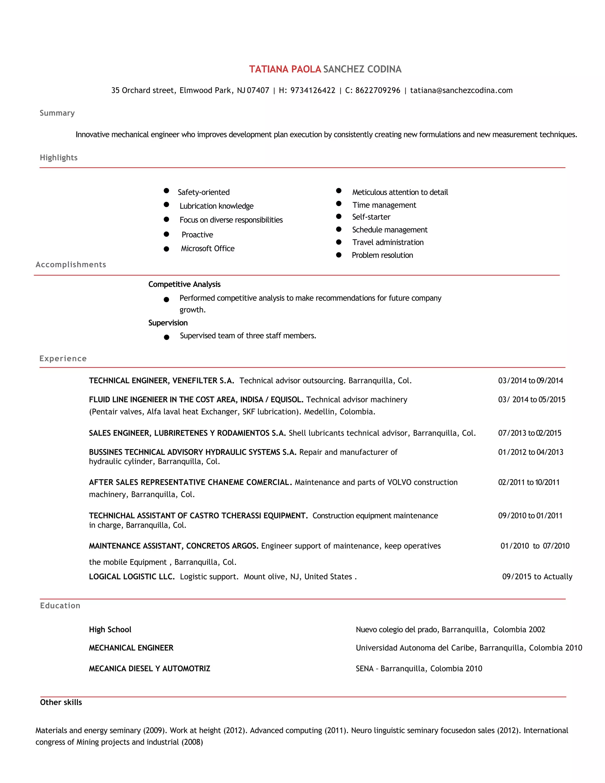 TATIANA SANCHEZ Resume (1) | PDF
