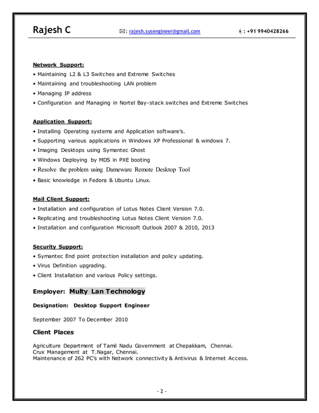 Rajesh Resume | DOCX
