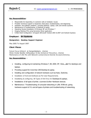 Rajesh Resume | DOCX