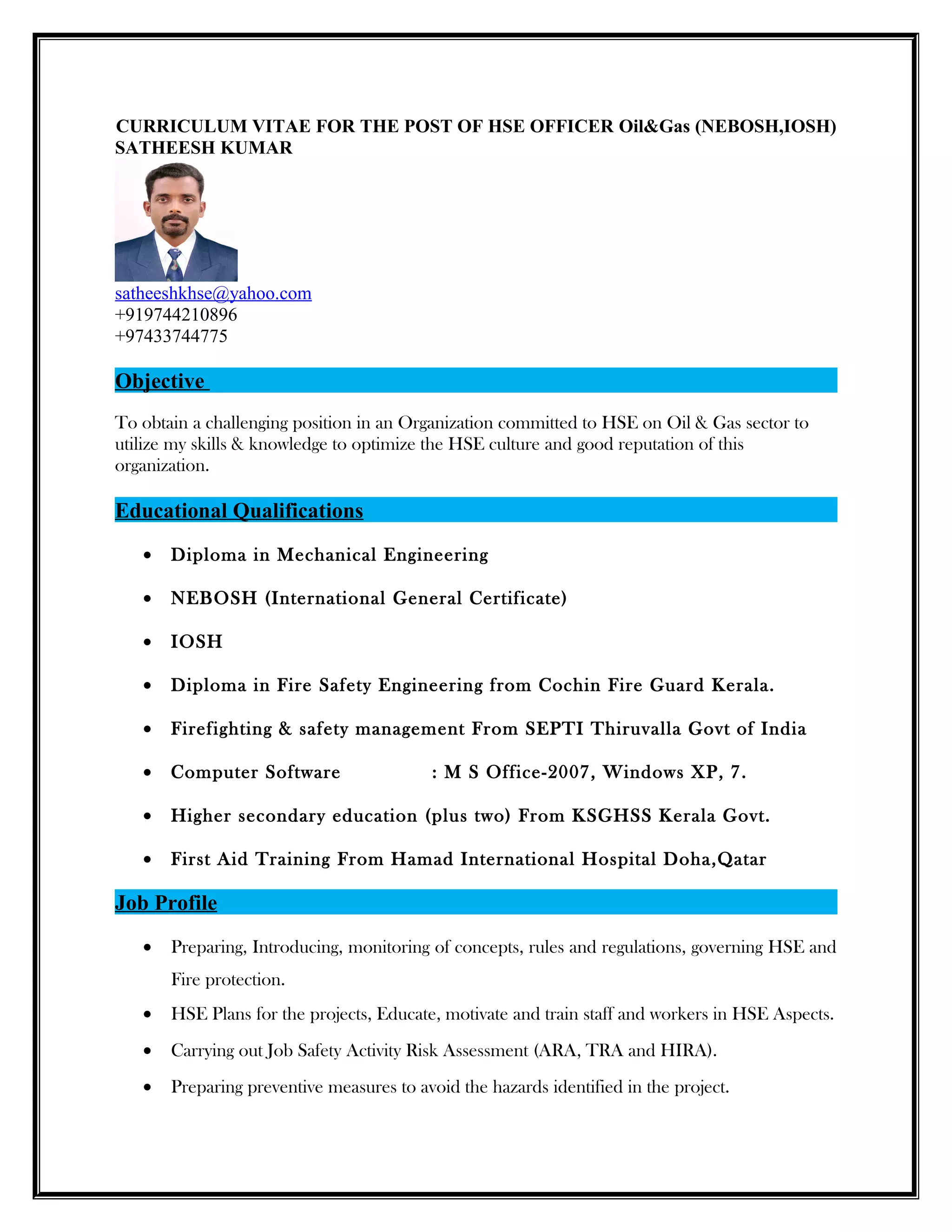 satheesh kumar CV | DOC