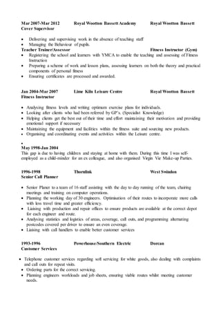MICHELLE GADSDEN CV | PDF