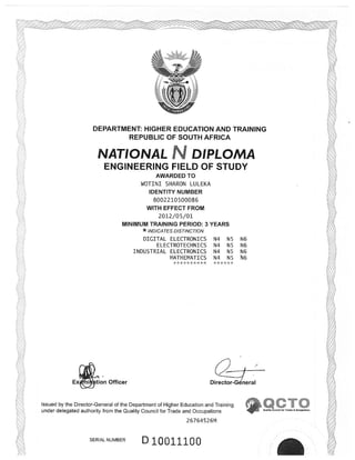 National N Diploma[1] | PDF