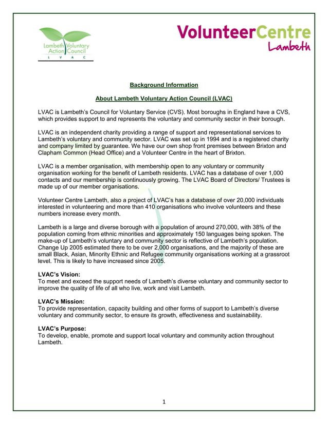 Background information on LVAC | PDF