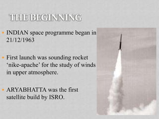 ISRO’s indigenously developed technology | PPTX