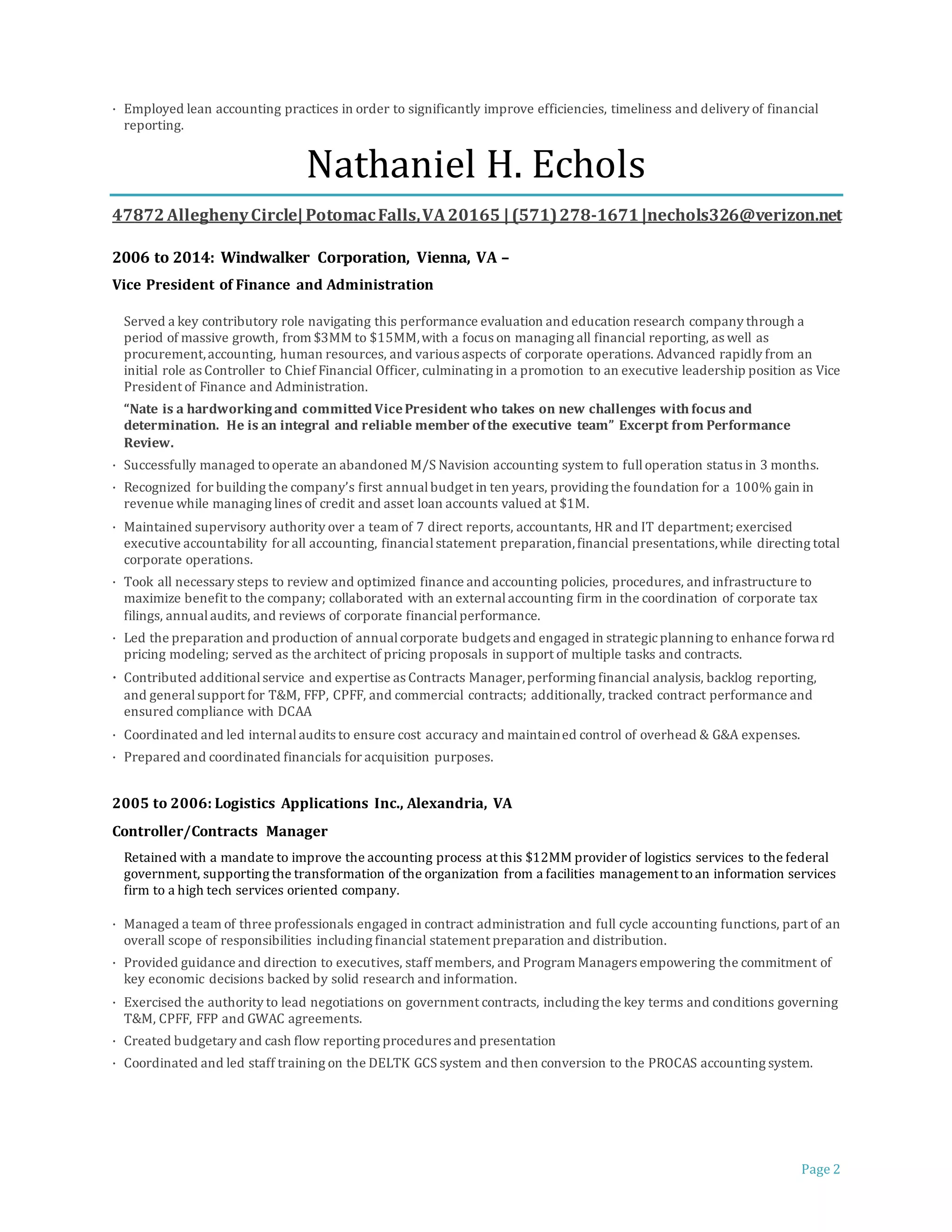Nathaniel H - resume 2 | PDF