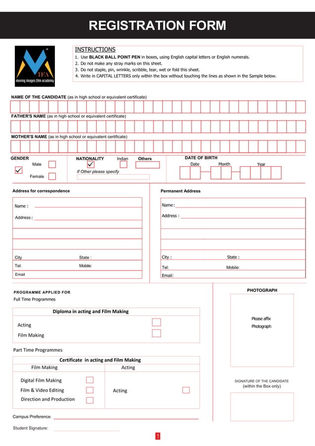 MIFA-Application-Form | PDF