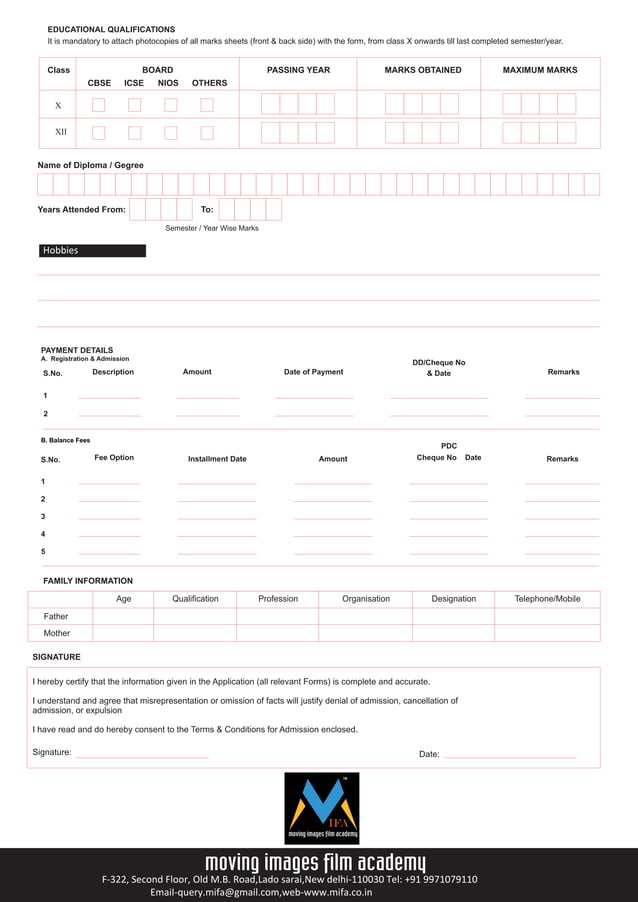 MIFA-Application-Form | PDF
