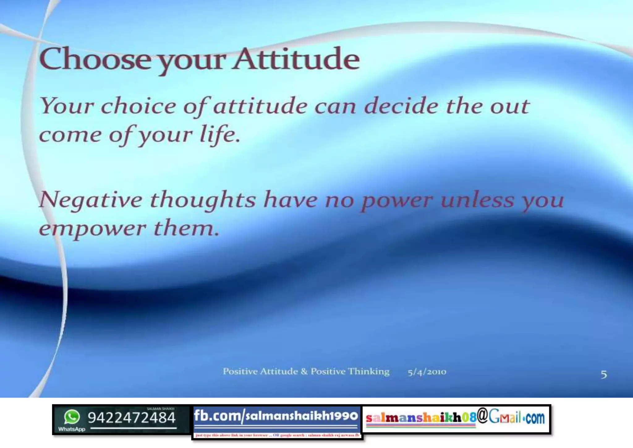 18 positive attitude | PPTX
