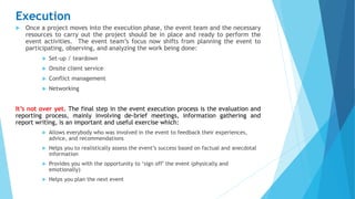 The 5 pillars of Event Managment | PPTX