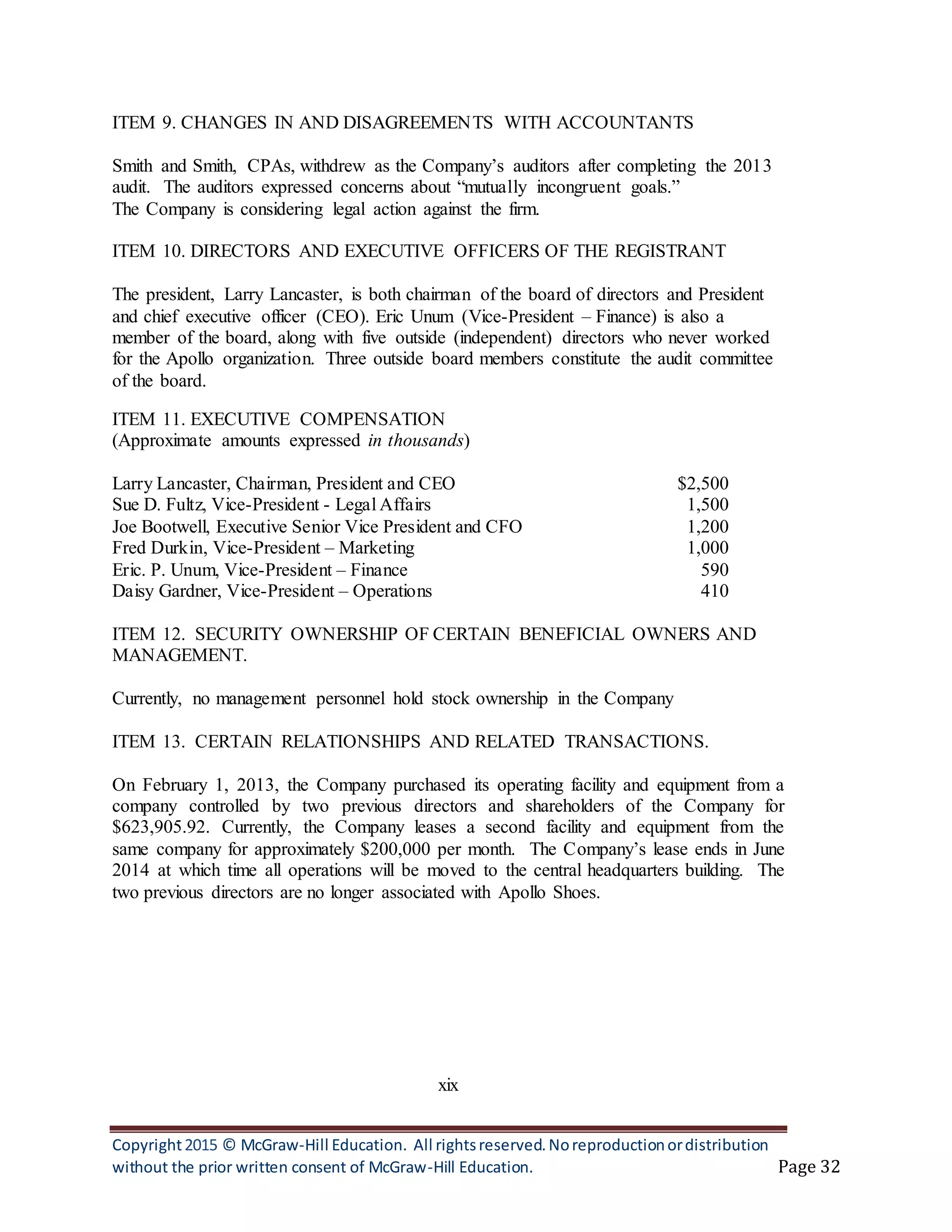 Apollo Shoes Audit Case | DOCX