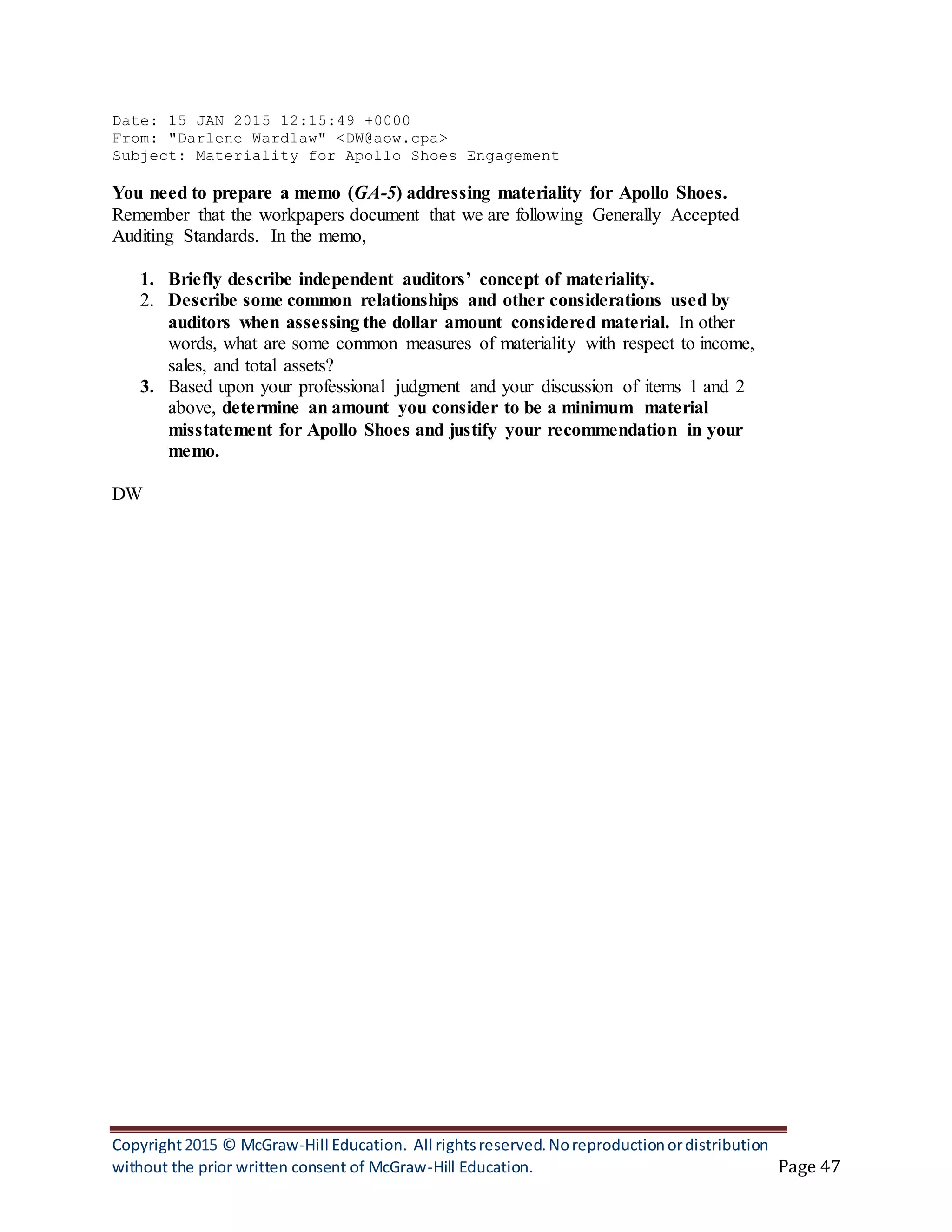 Apollo Shoes Audit Case | DOCX