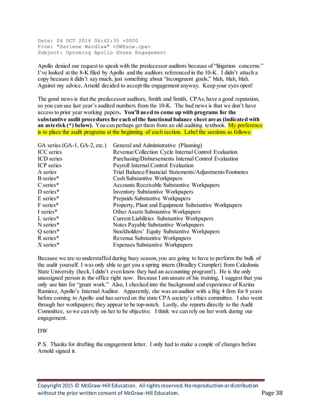 Apollo Shoes Audit Case | DOCX | Business Accounting & Finance | Business