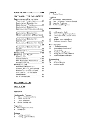 HR Manual 2014 | PDF