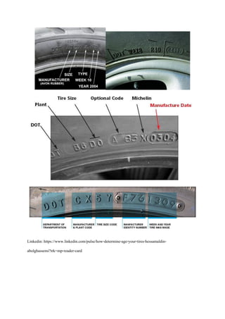 How to determine the age of your tires | PDF