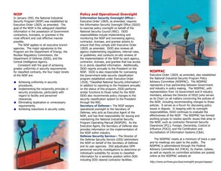 Nisp Operating Manual Nispom