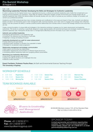 The 8th National Higher Education Women's leadership Summit | PDF