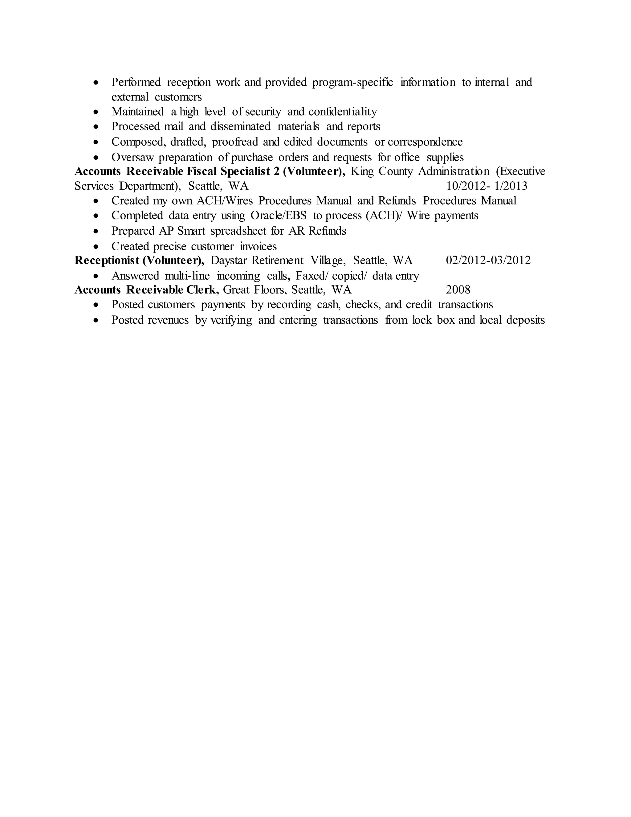 2015 resume with summary | PDF