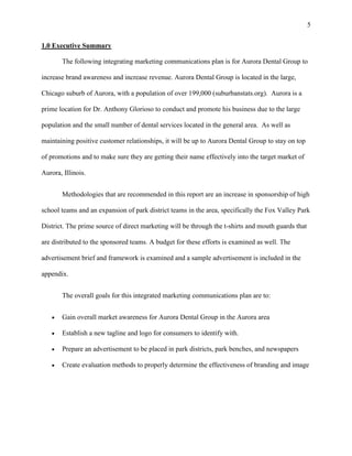 Aurora Dental Group Integrated Marketing Campaign | PDF