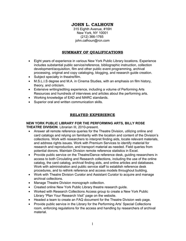 Resume2015 | PDF