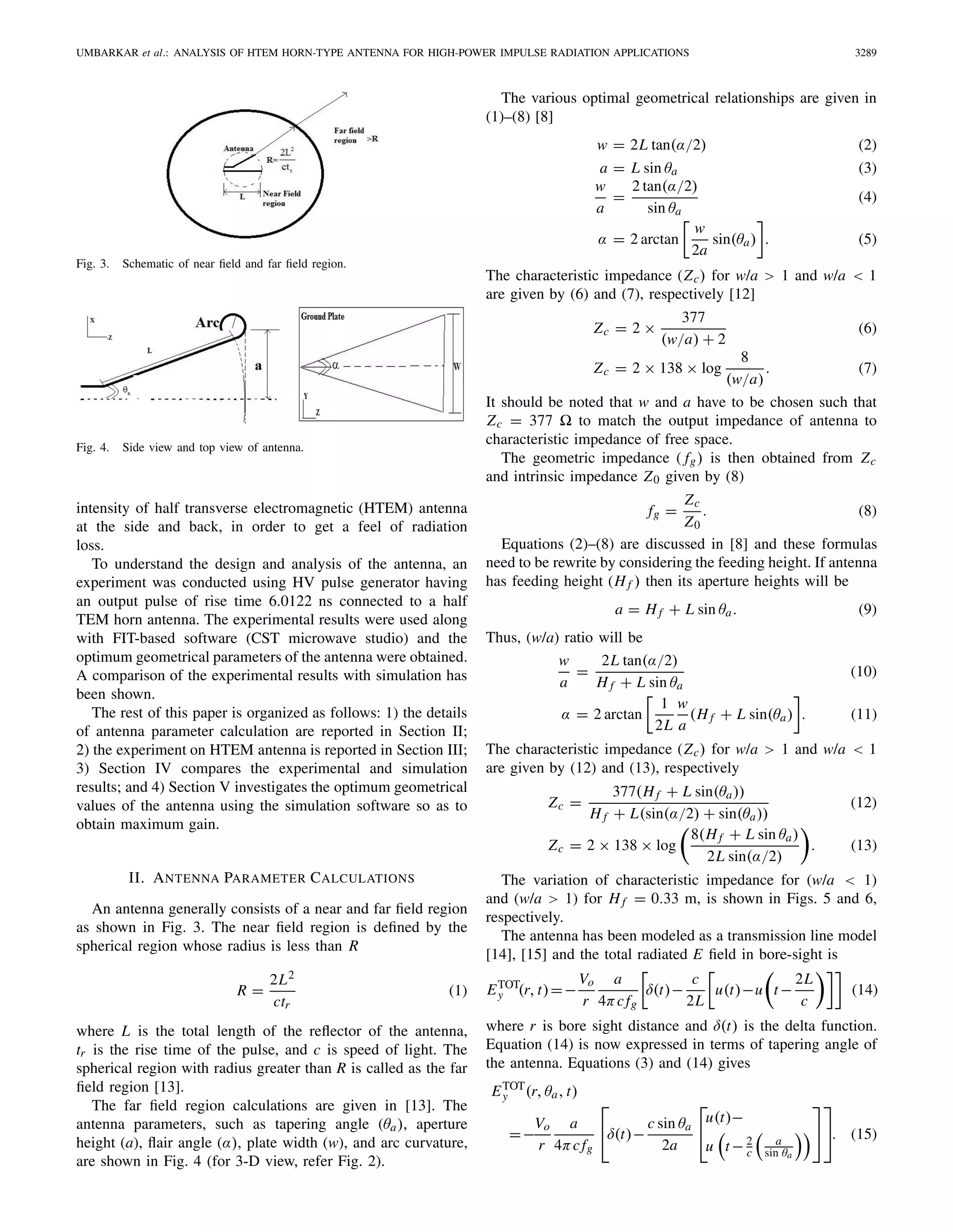13. Analysis of Half TEm horn type antenna for High power Impulse radiation applications | PDF