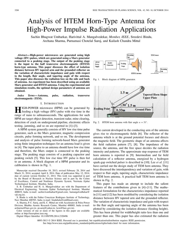 13. Analysis of Half TEm horn type antenna for High power Impulse ...