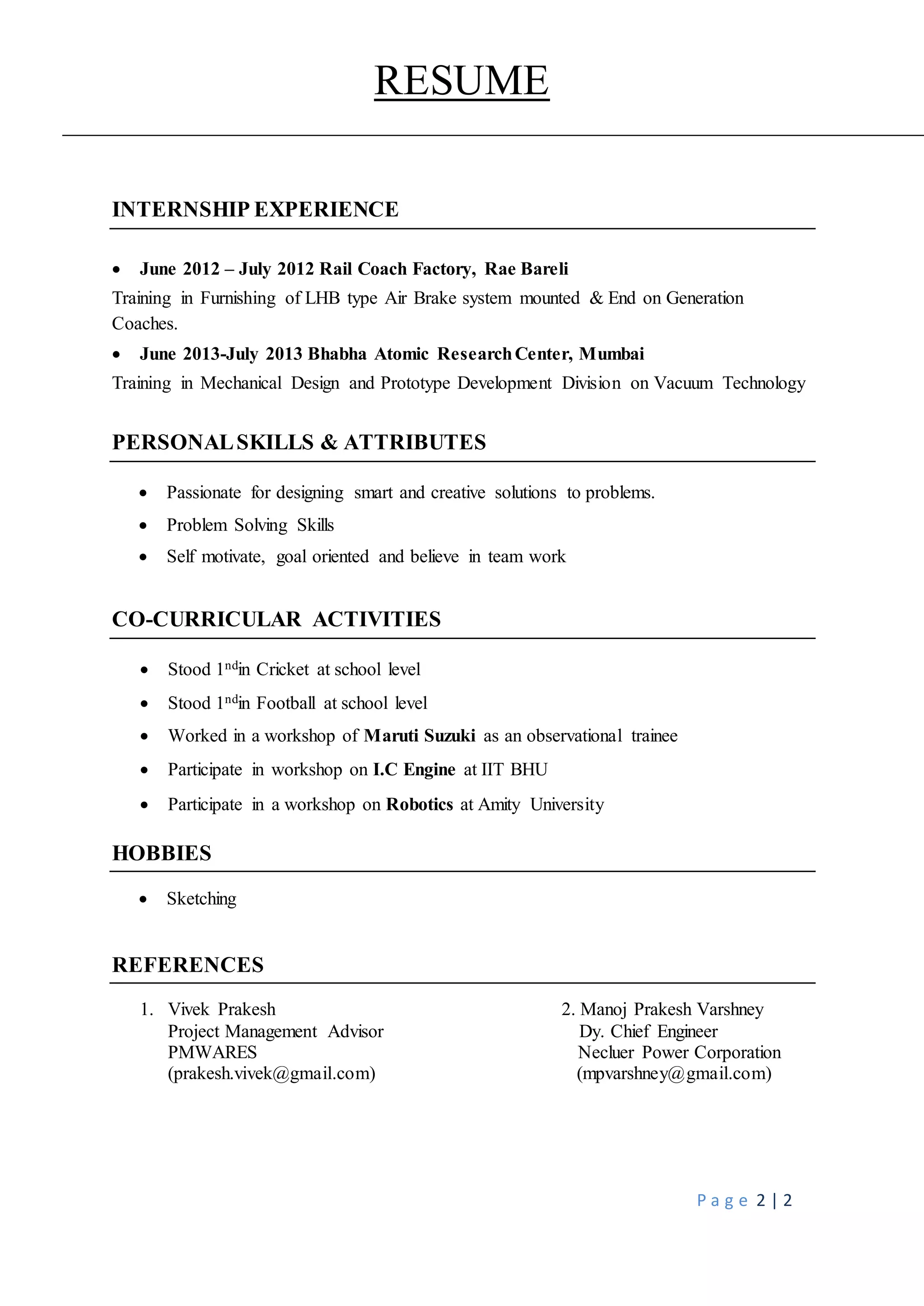 Resume - Mukul Gupta new | PDF