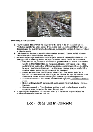 Bespoke concrete tiles in 5 steps | PDF