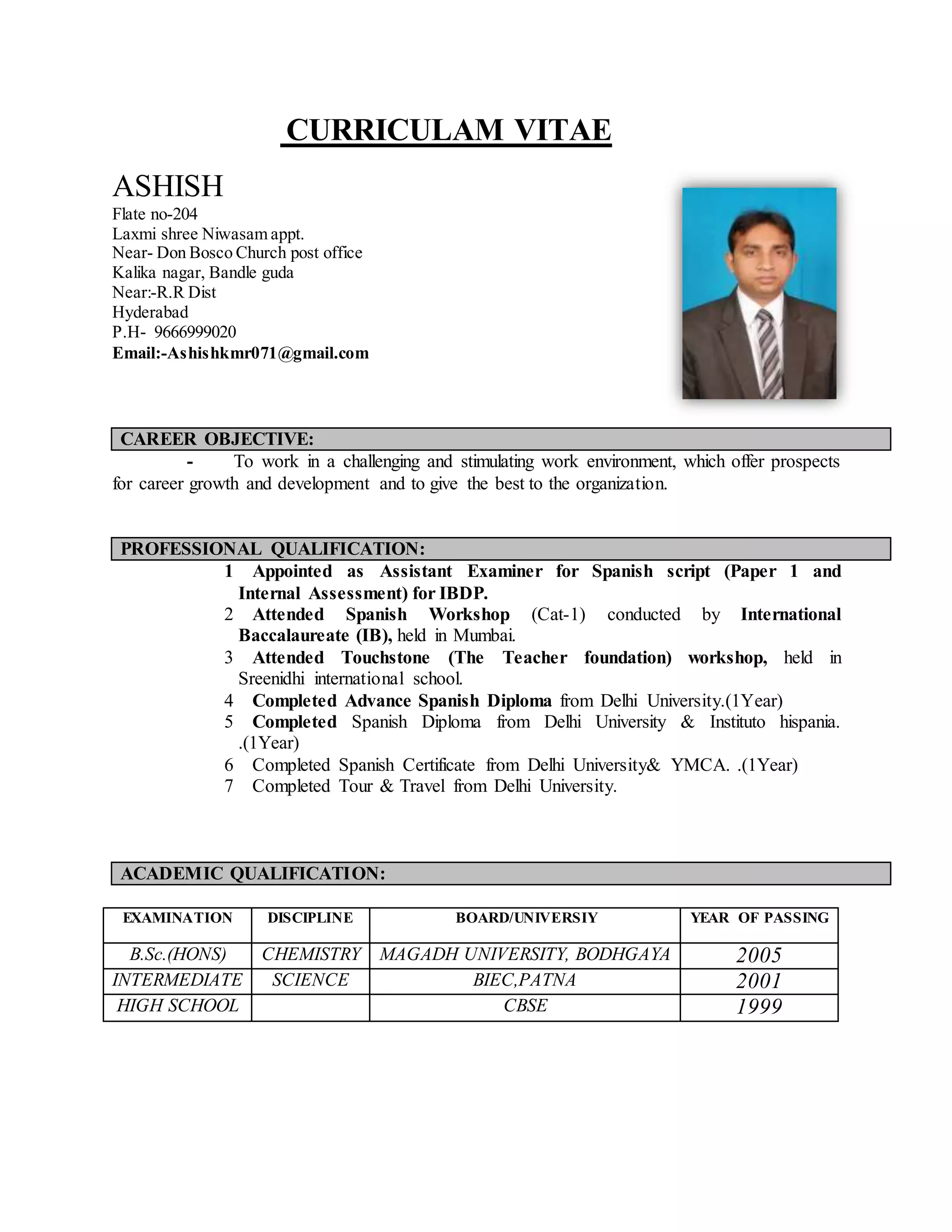 ashish kumar cv | DOCX
