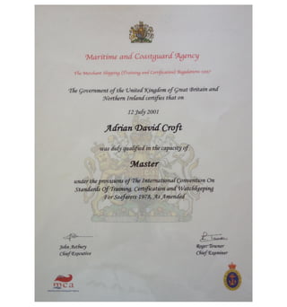 MCA Master Certificate | PDF