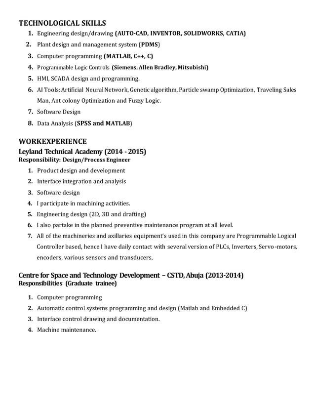 IBITOYE NEHEMIAH CV | PDF