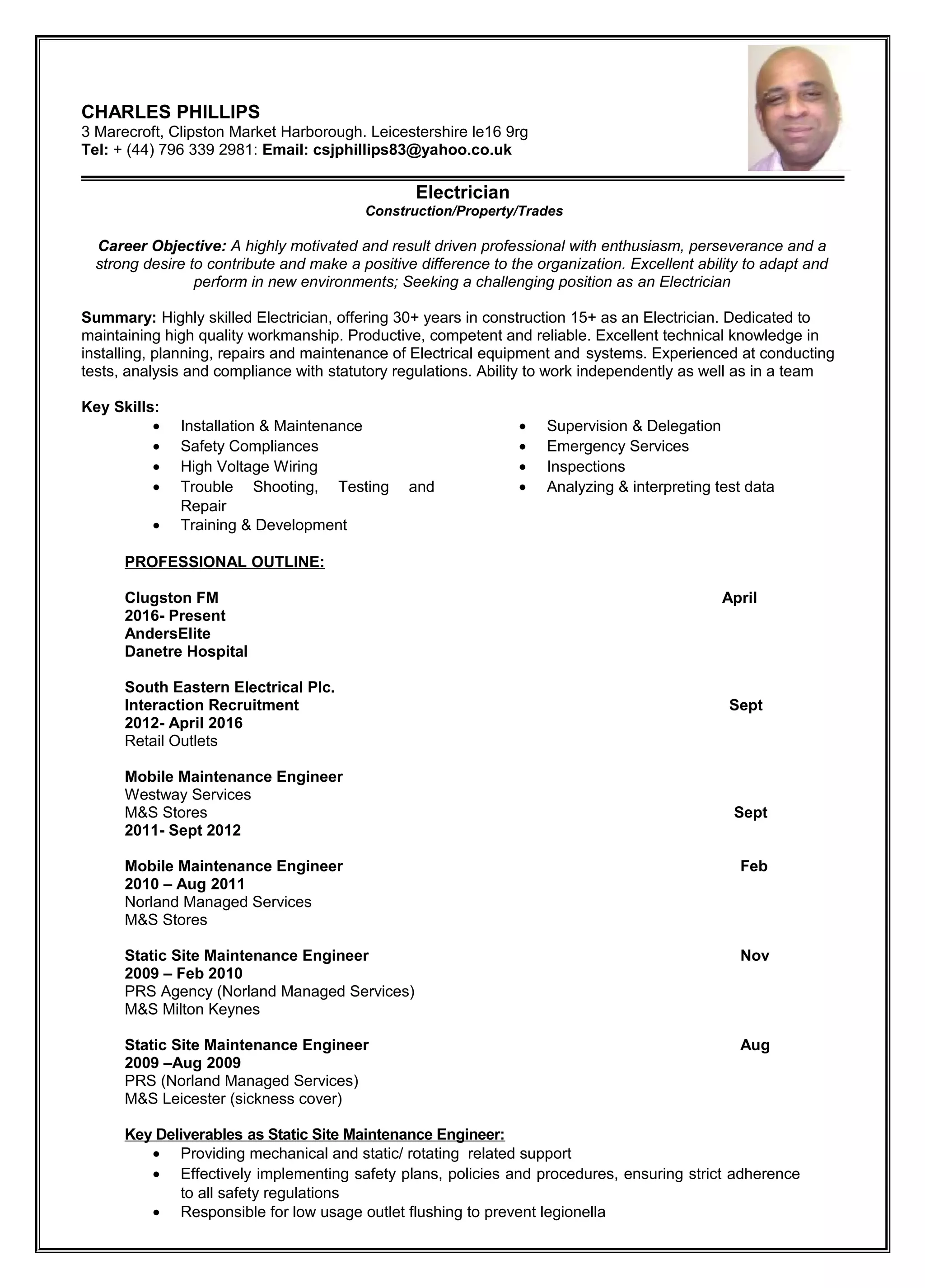 Charles Phillips CV new (2) | PDF