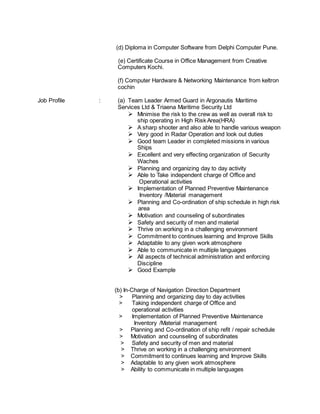 Resume Sojan | DOCX