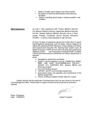 Resume Sojan | DOCX