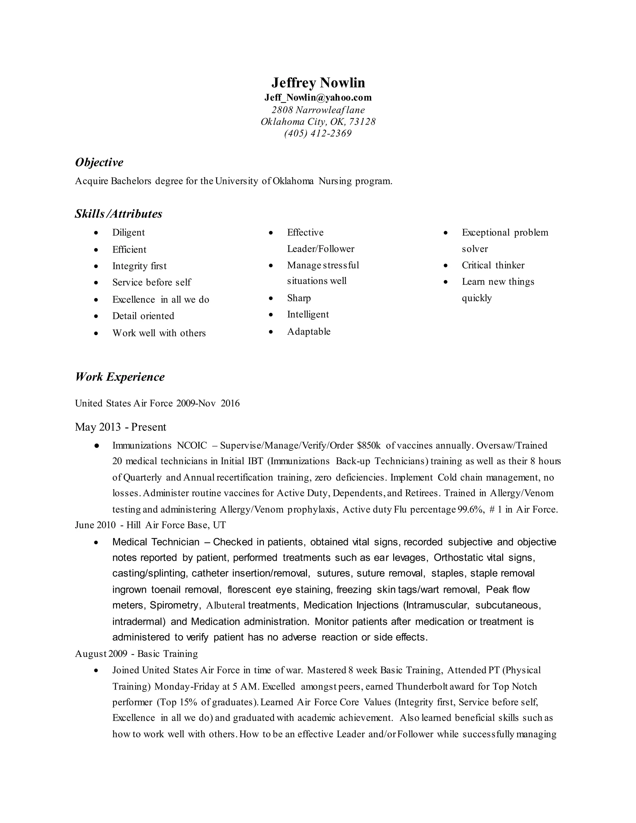 Jeff's Resume | DOCX