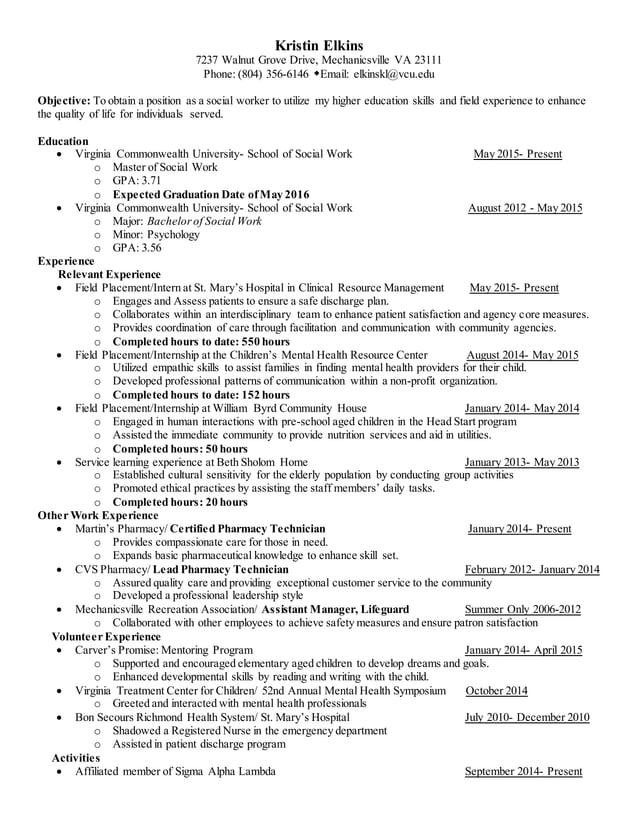 Employment Resume | DOCX | Family and Relationships