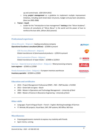 201512_CV_De Rop Dominik | PDF