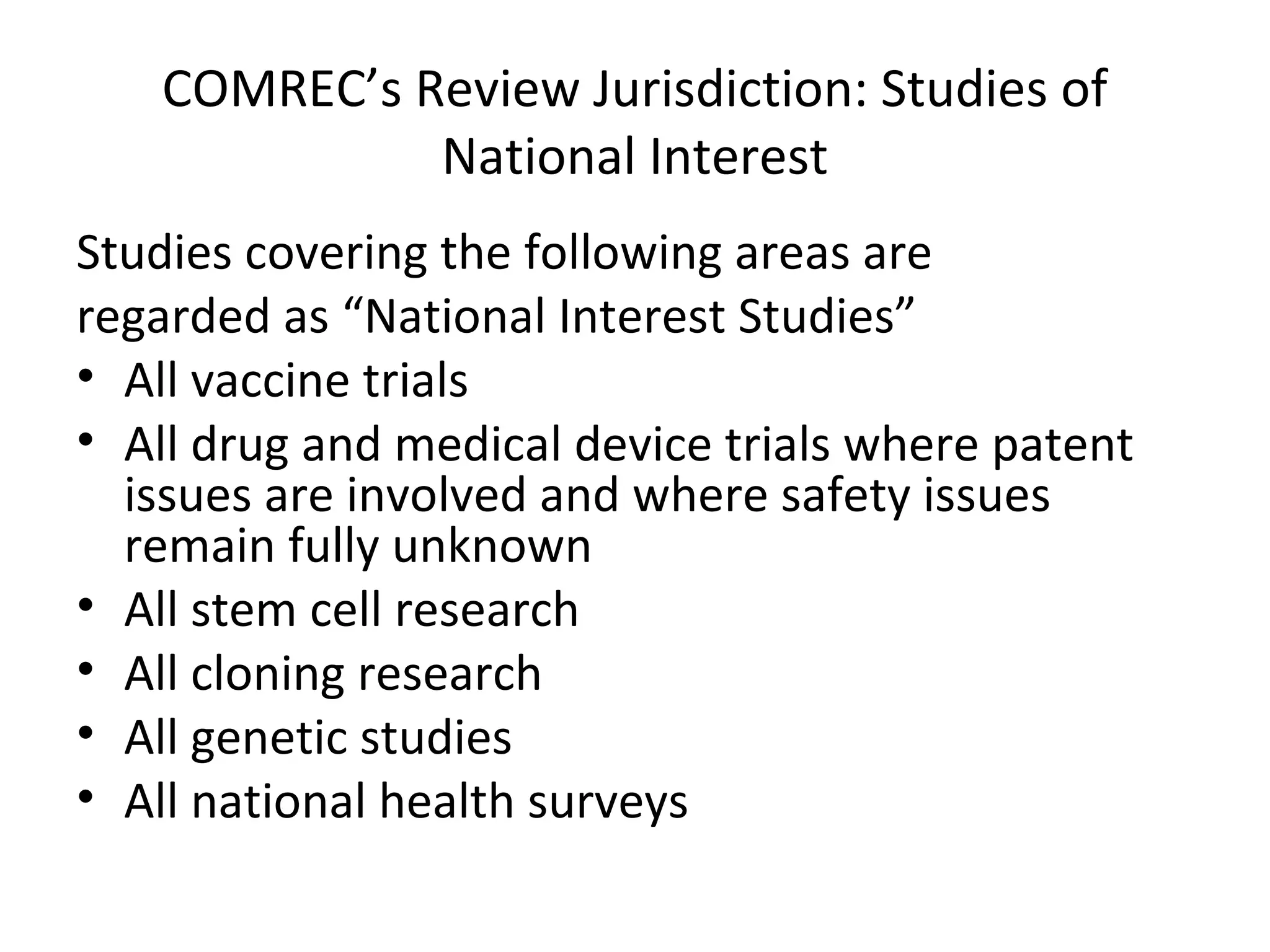 Demystifying the COMREC Processes and Procedures | PPT